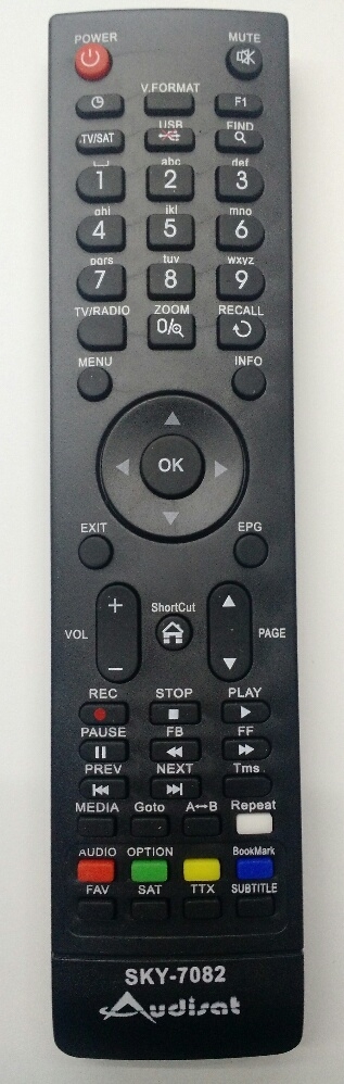 Shop de cooler & Informática em Geral - Controle Remoto Receptor Audisat A1/ A3 / A5 / C1 Full HD